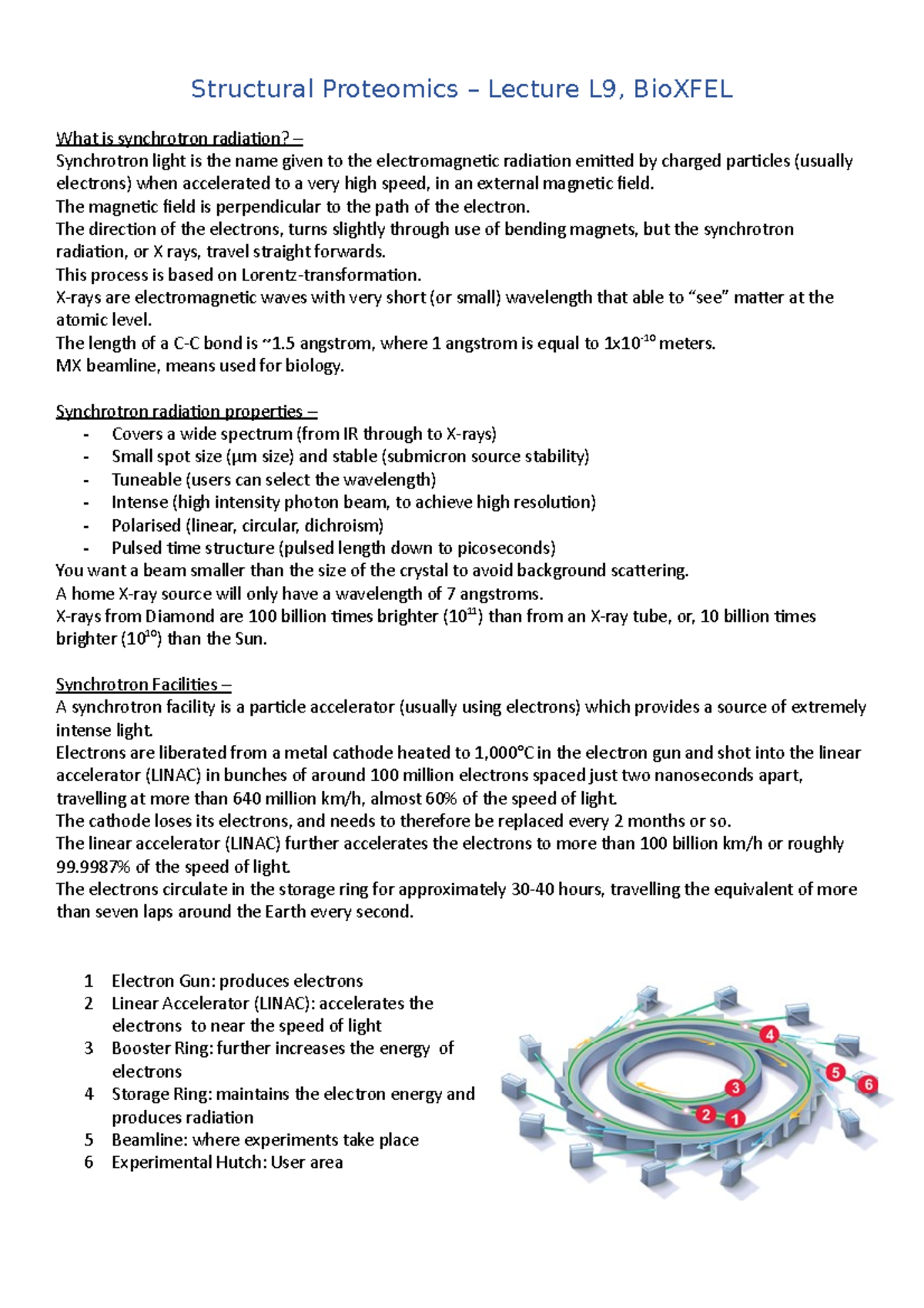 Structural Proteomics Lecture 9 - Structural Proteomics – Lecture L9, BioXFEL What is ...