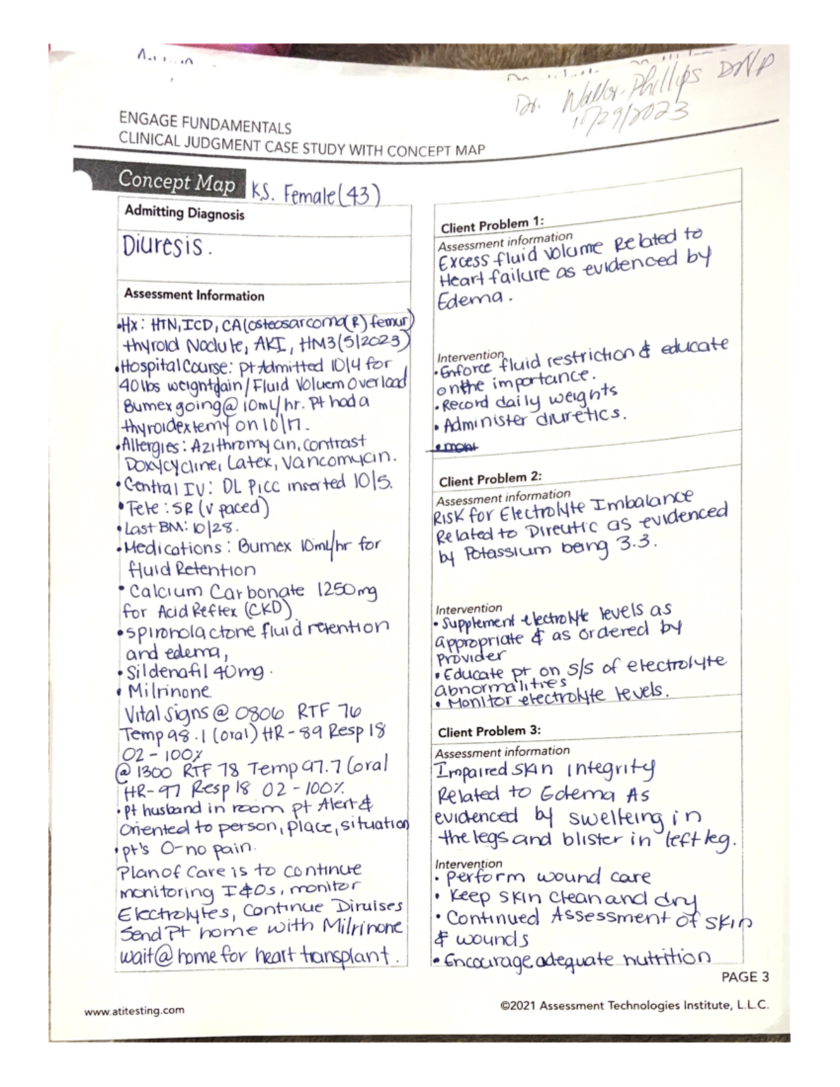 10:29:2023 Concept Map - Dr. Waller Phillips DNP ENGAGE FUNDAMENTALS ...