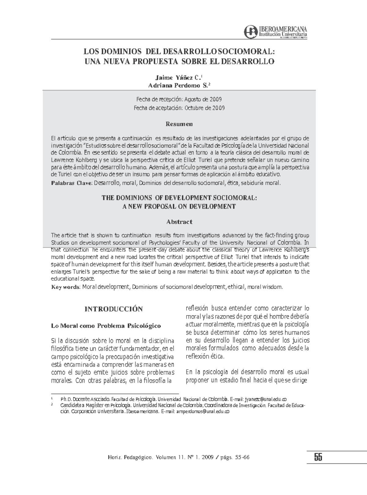 Dialnet-Los Dominios Del Desarrollo Sociomoral-4892974 - LOS DOMINIOS ...