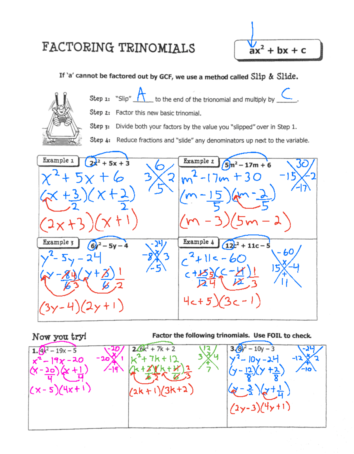 Factoring Trinomials Part 2 Notes - BSC 1020 - Studocu