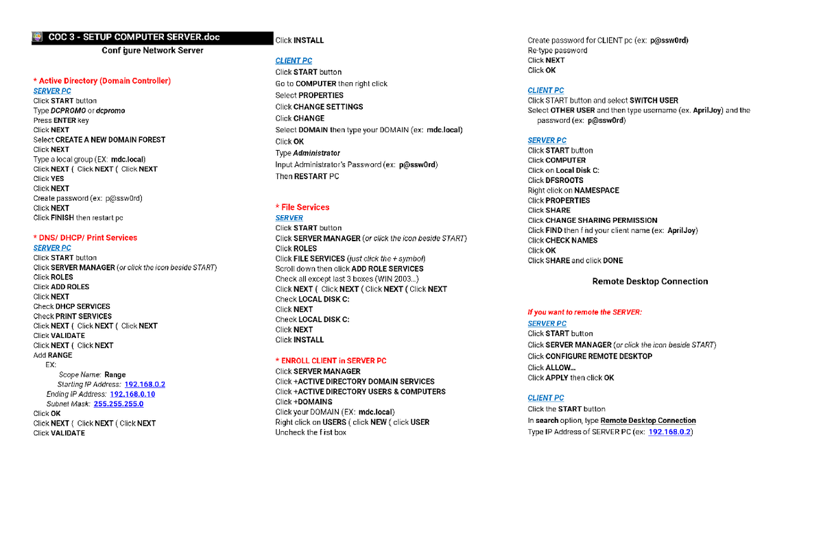 COC3 - Lecture notes 1-5 - Computer Science - Studocu