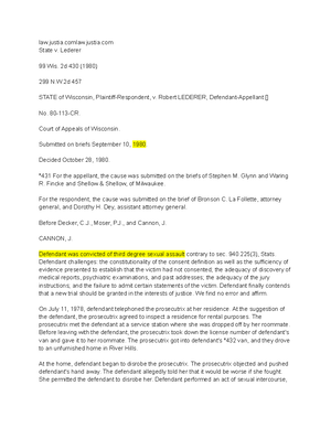 8 Highlight Cases - (a) Facts (name of the case and its parties, what ...