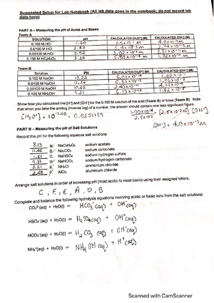 Lab 6 Summary - lab - CHEM 1034 - Temple University - Studocu
