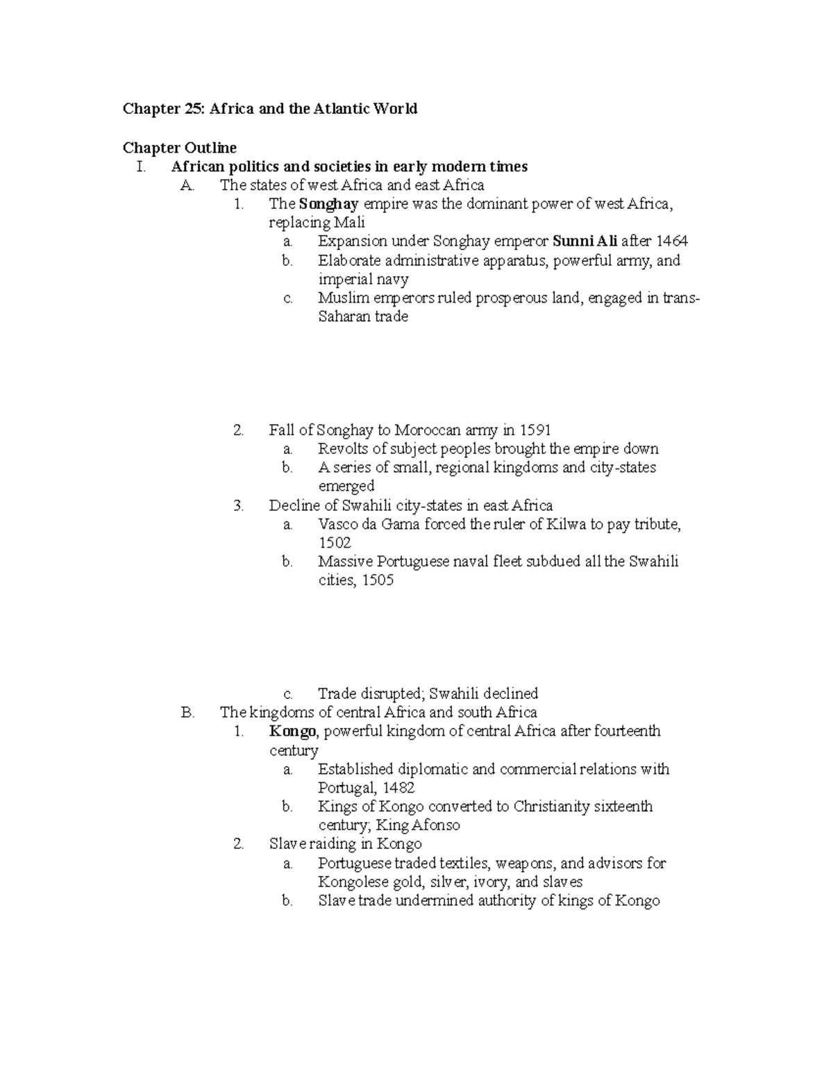 Chapter 25 outline notes helpful and great - Studocu
