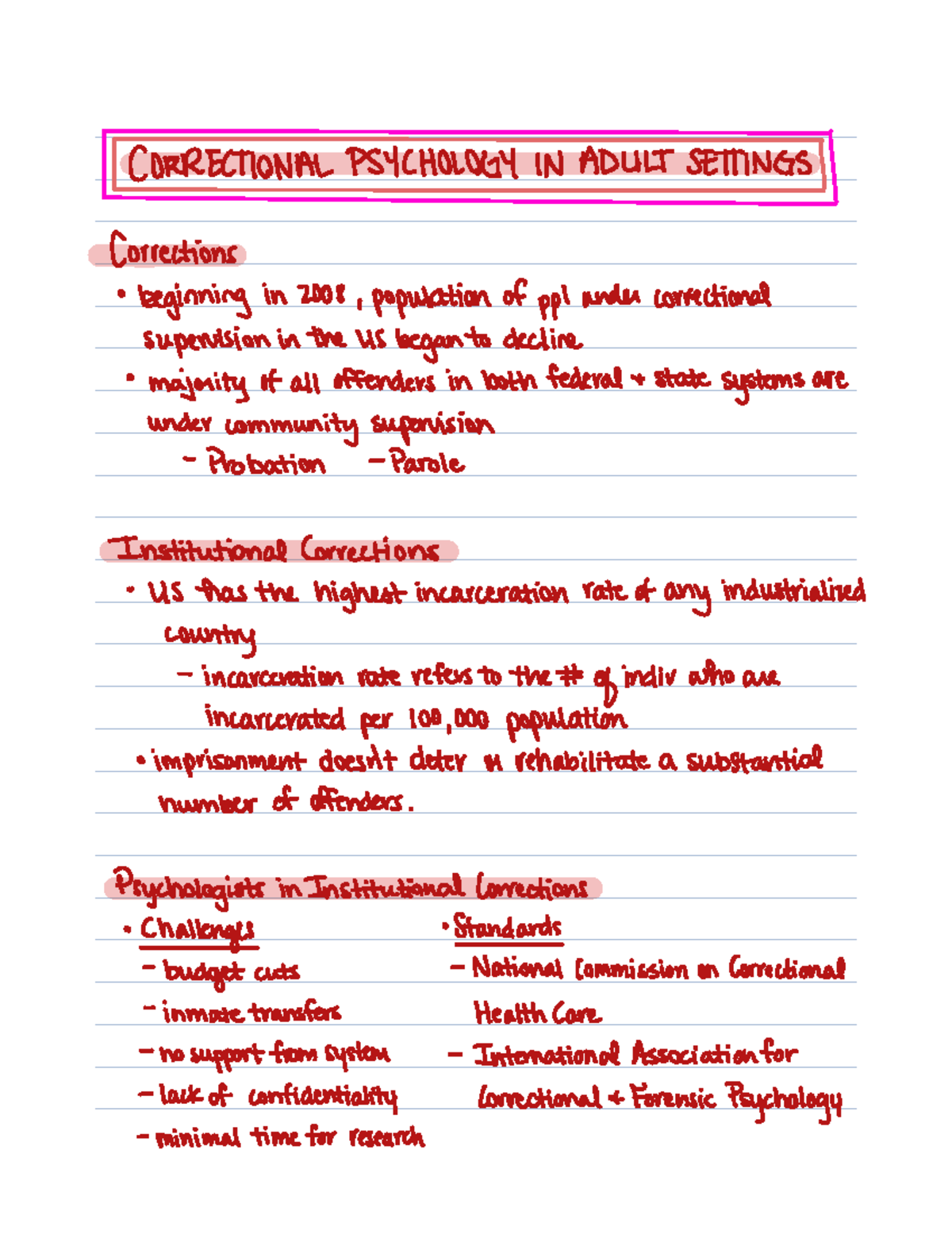 Ch 12 correctional psychology in adult settings ...