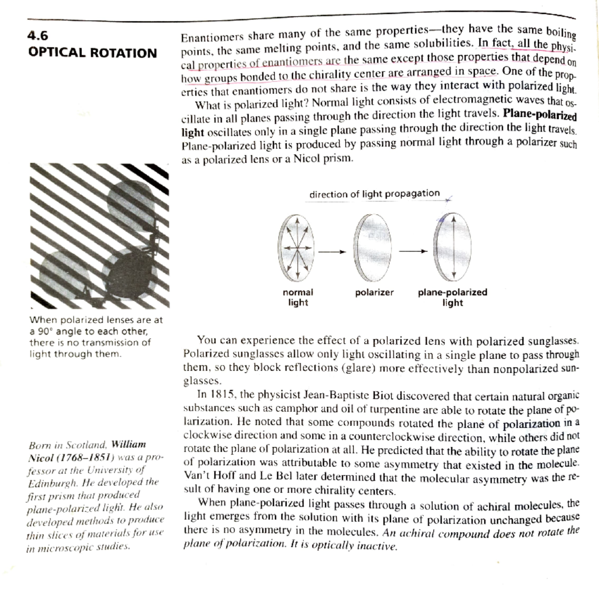 Optical rotation and purity - Enantiomers share many iling of the same ...