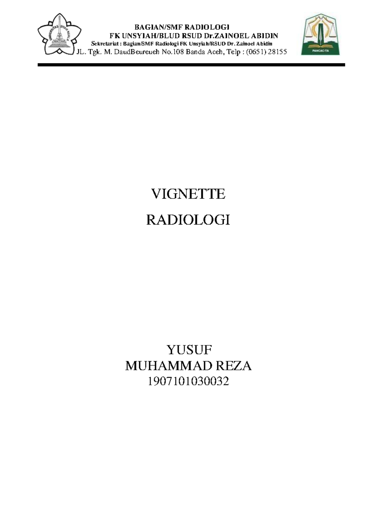 Vignette CT-Scan Yusuf Muhammad Reza (1907101030032) - FK UNSYIAH/BLUD RSUD Dr ABIDIN ...