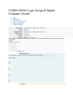 Week 2 - Module 2 Binary Logic and Logic Gates - CPE 6204 – Logic ...