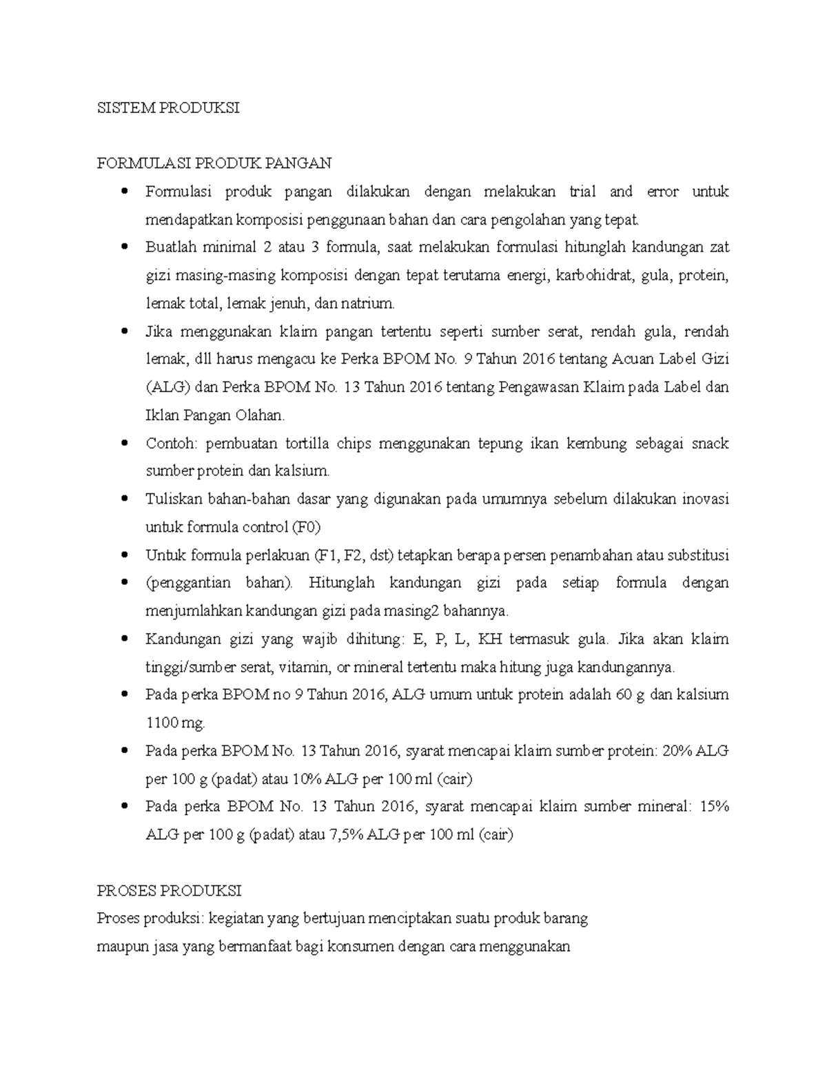 Sistem Produksi 2 kwu - Rangkuman Kwu - SISTEM PRODUKSI FORMULASI ...