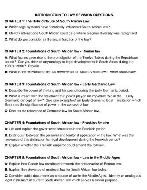 Criminal law questions - 2024 Examples of past assessment questions ...
