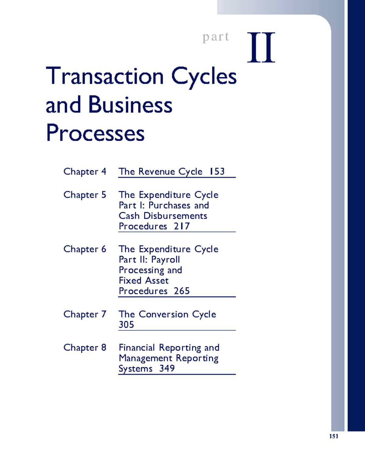 C4 - chapt 4 AIS - p a r t II Transaction Cycles and Business Processes Chapter 4 The Revenue ...