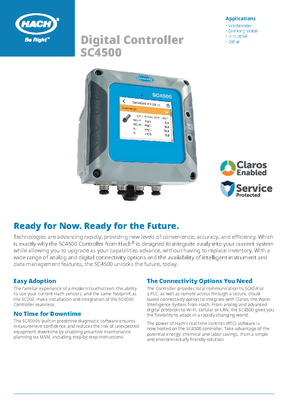 CONTROLADOR SC4500 HACH - Digital Controller SC Applications ...