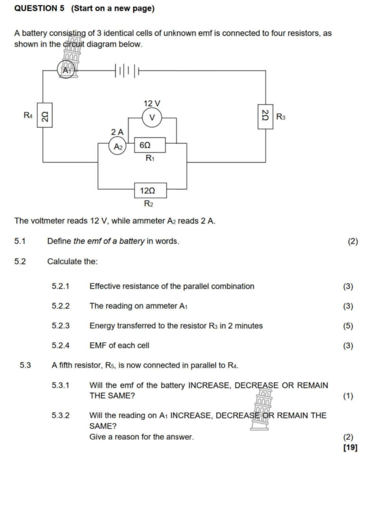Electric Circuit homework 2 - QUESTION 5 (Start on a new page) A ...