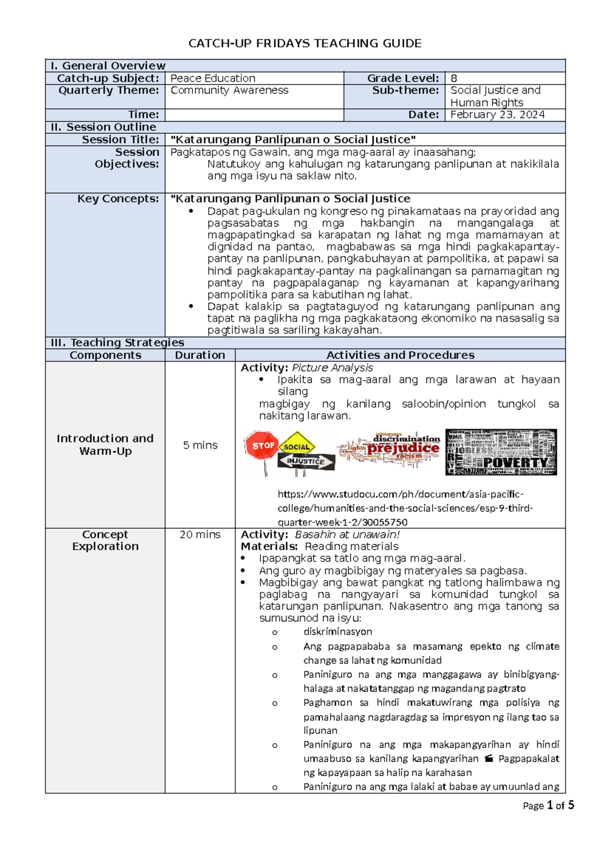 Catch up Friday with Reading material Feb 232024 - I. General Overview ...