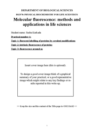 BS2570 Practical write-up template(22) - DEPARTMENT OF BIOLOGICAL ...