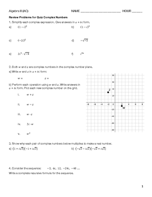 Unit+1+Quiz+Review+Problems+(AC) - Unit 1 Mid-Unit Quiz Review Problems ...