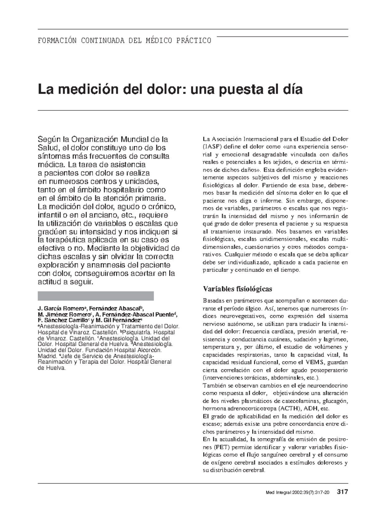 13029995 - La Asociación Internacional para el Estudio del Dolor (IASP ...