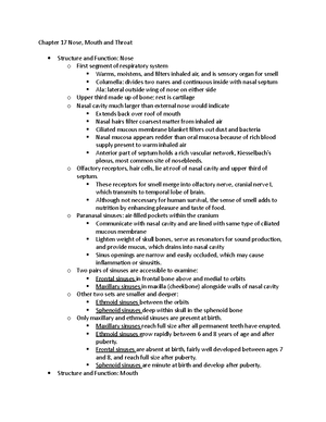 Eye, Ears, Nose, Mouth, and Throat Scripts - NR302 Eyes, Ears, Nose ...