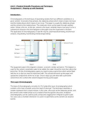 BTEC Level 3 Applied Science Unit 2- Practical Scientific Procedures ...