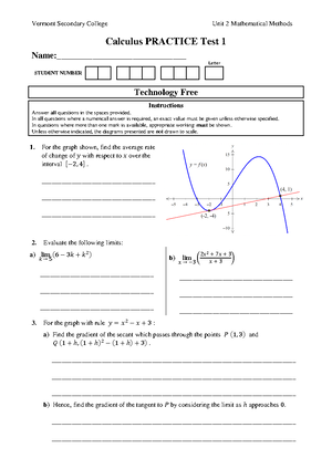 2022 Maths Methods Units 1 and 2 Exam 1 solutions - MATHS METHODS UNITS ...