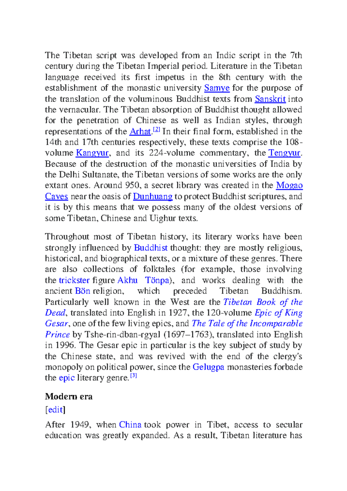 Tibetan Text-Kanjur and Tanjur - The Tibetan script was developed from ...