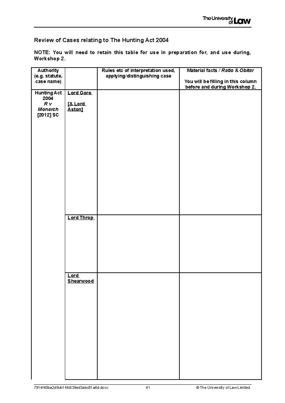 Ethics & LP Unit 1 -Engage Task 1 - Review of Cases relating to The ...