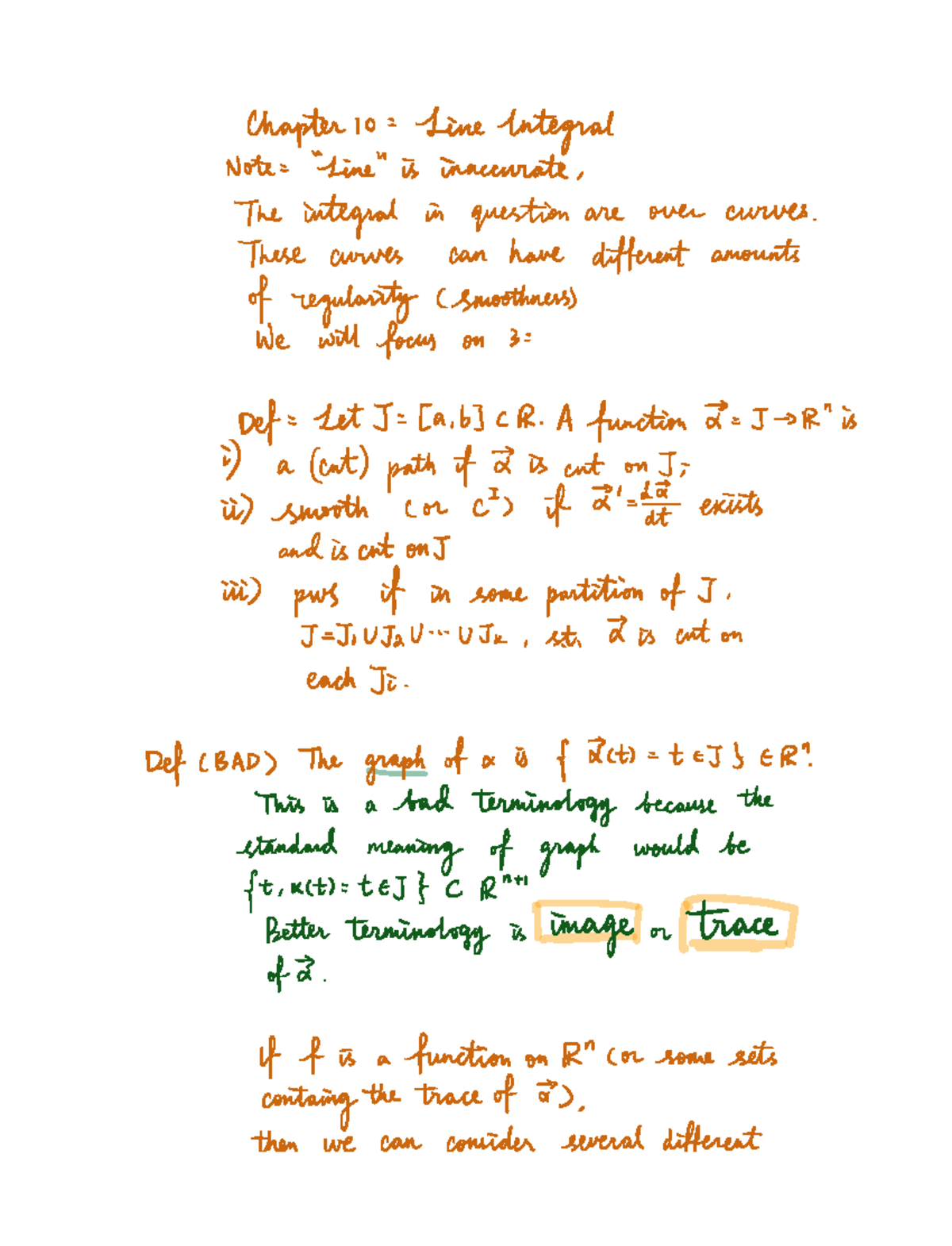 Chapter 10 line integral - chapter10 fine word Note Tune ū inaccurate ...