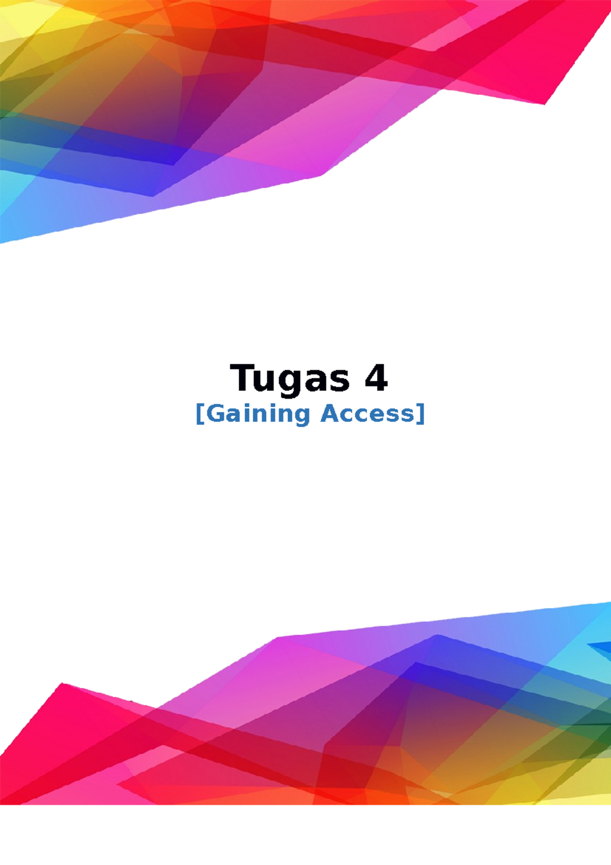 Laporan Gaining Access - Tugas 4 [Gaining Access] A. Tujuan 1. Mencari kerentanan pada website ...