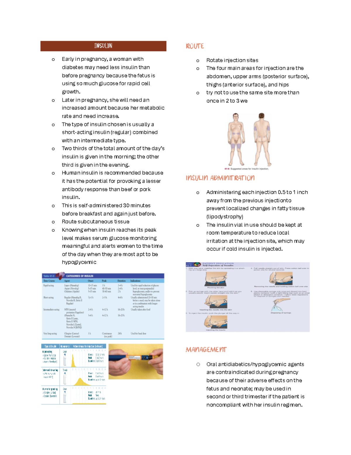 GDM PART 2 dqw4 - o Early in pregnancy, a woman with diabetes may need ...