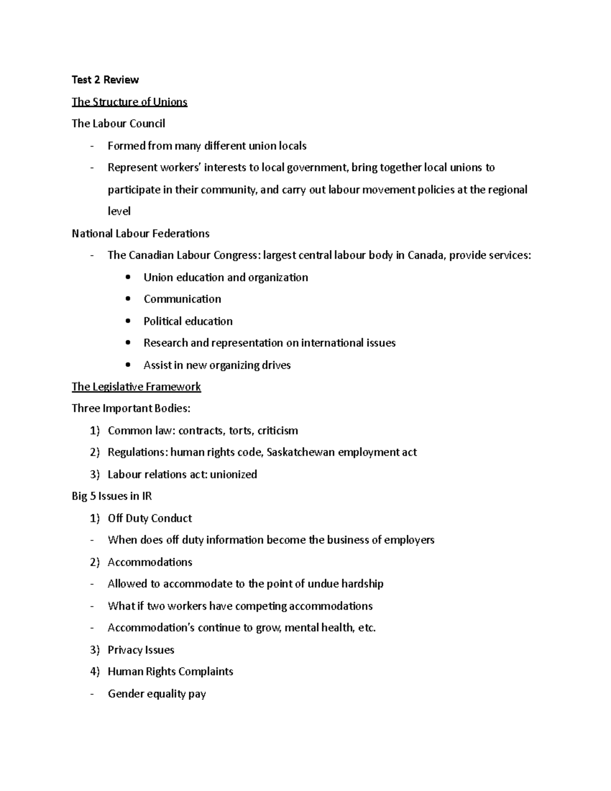 Test Review 2 3 November 2018, questions and answers - Test 2 Review ...