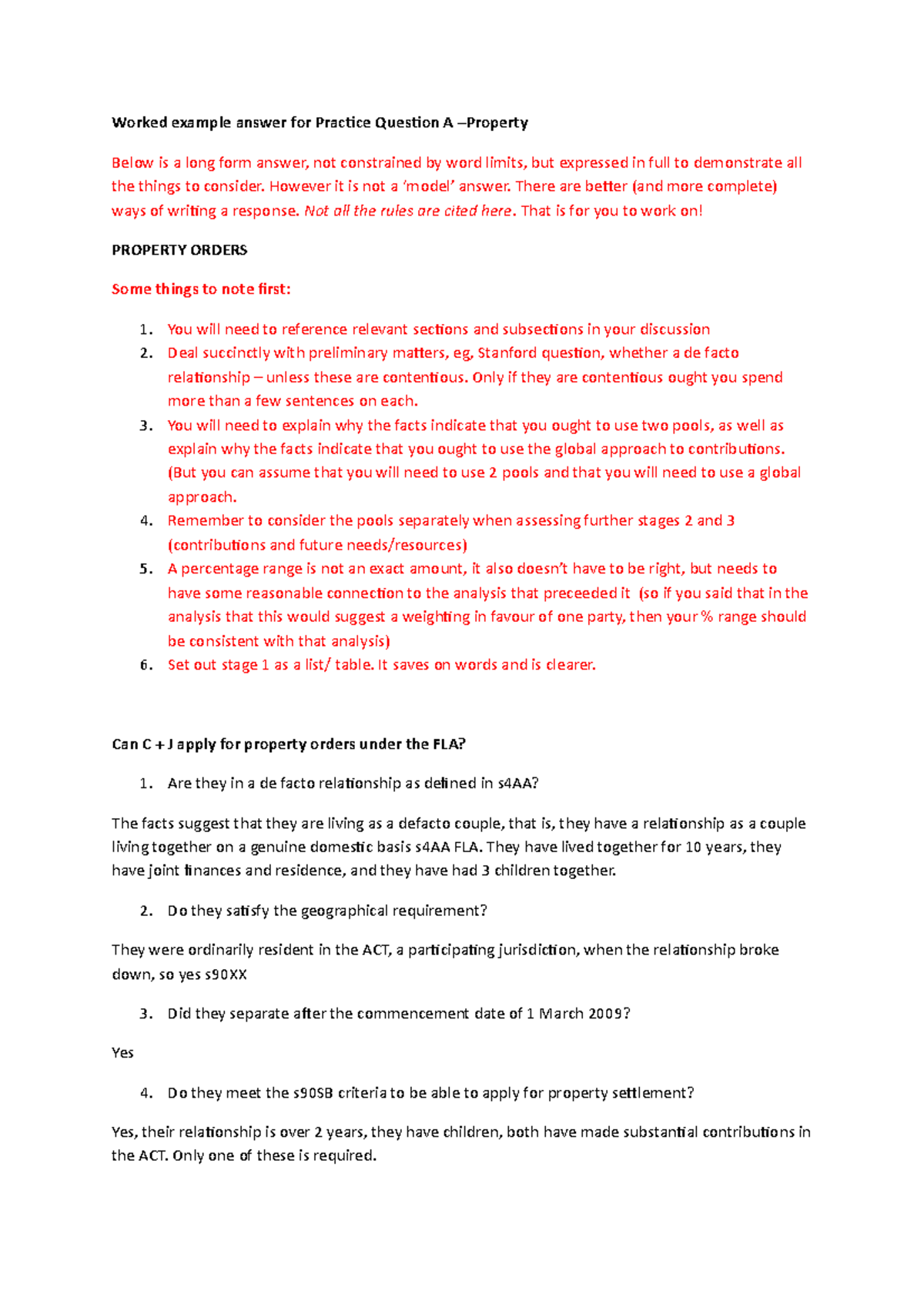 3. Worked example answer to Practice Question A property 2022 - Worked ...