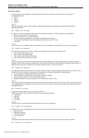 Exam View - Chapter 13 - Copyright © 2021, Elsevier Inc. All rights ...