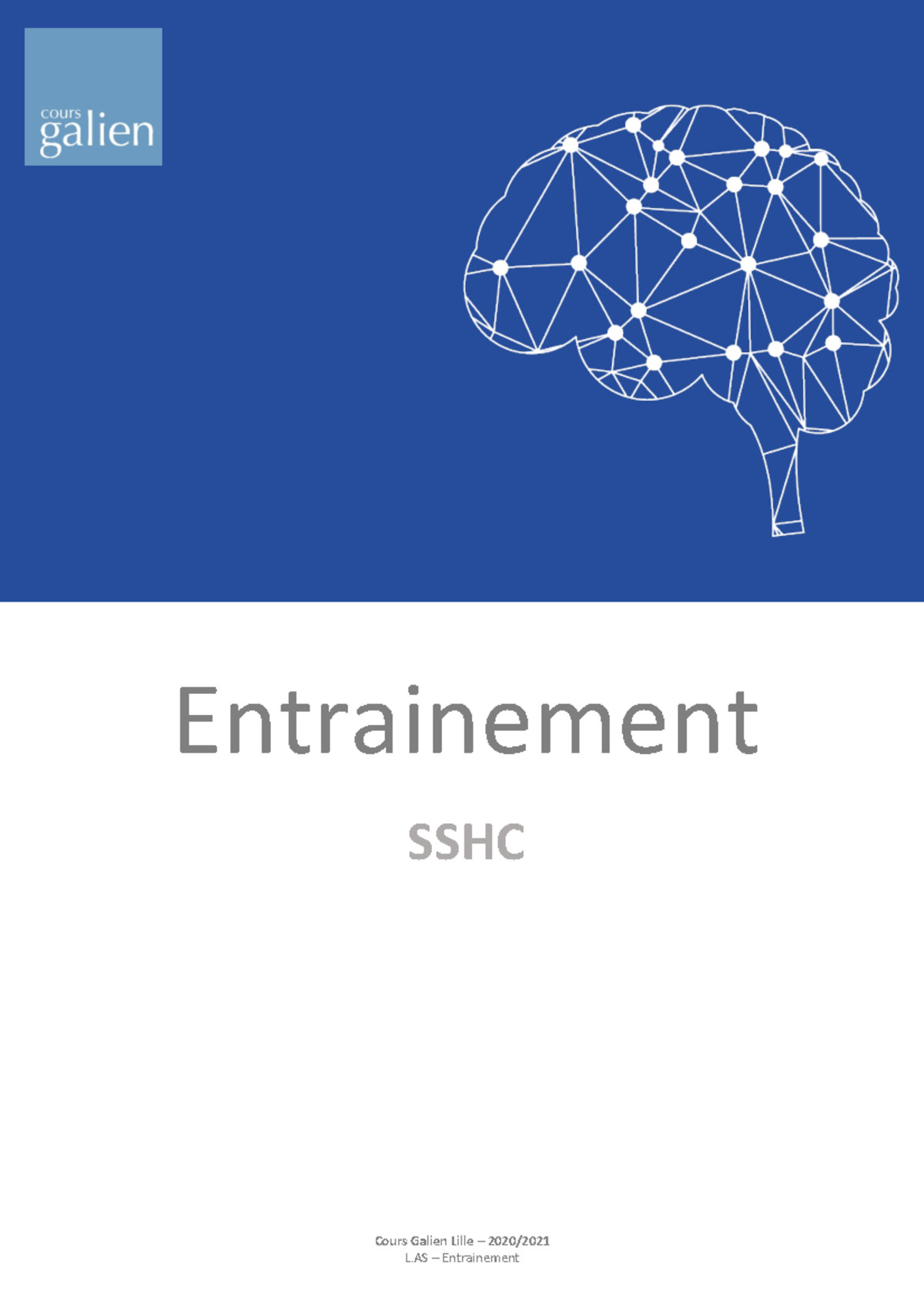 SSHC-LAS-Entrainement - Cours Galien Lille – 2020/ Entrainement SSHC ...