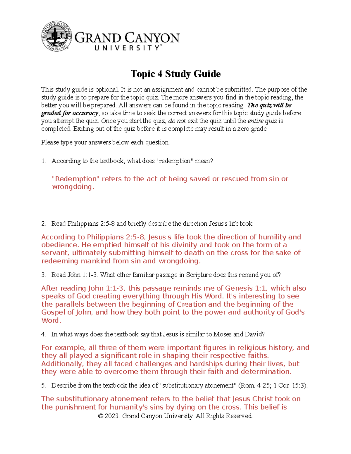 T4 Study Guide - Topic 4 Study Guide This study guide is optional. It ...