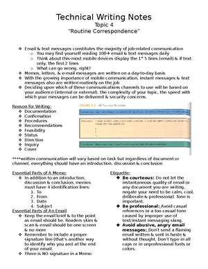 Technical Writing Notes Topic 1 - Technical Writing Notes Topic 1 “What ...