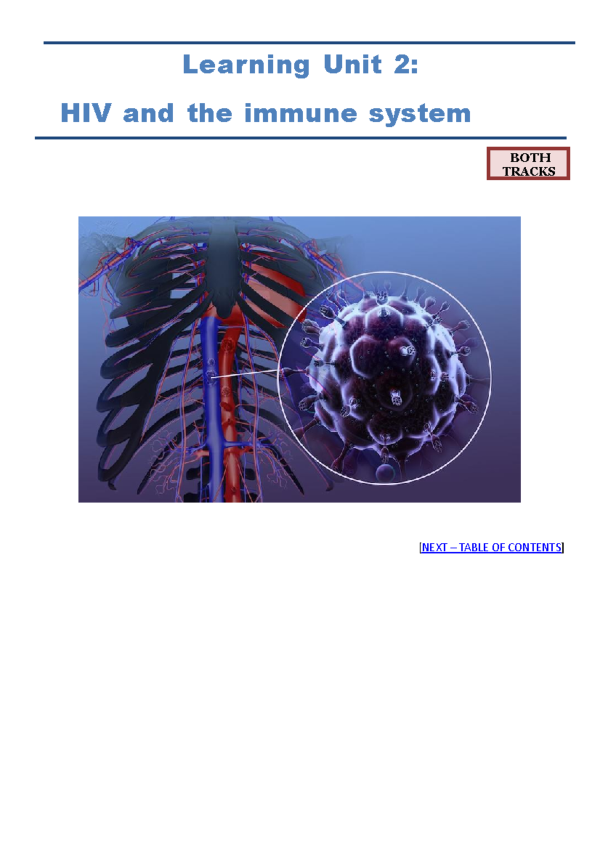 1.2 PYC2605 Learning Unit 02 - Learning Unit 2: HIV and the immune ...
