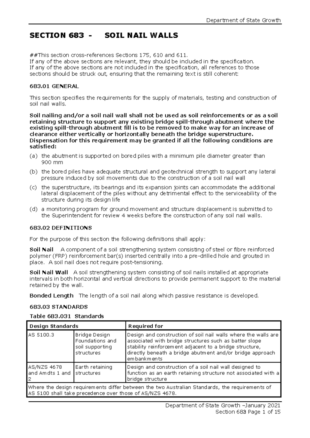 Sec683 - australian standard document - Department of State Growth ...