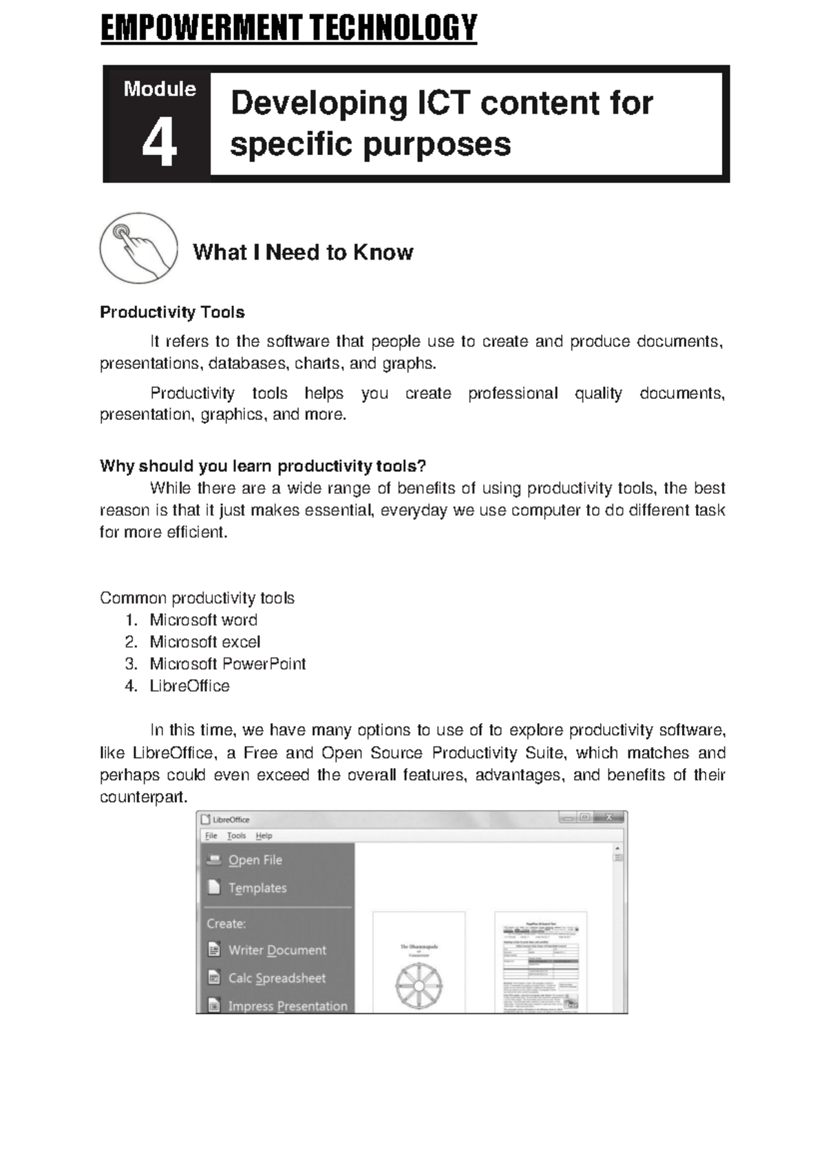 Empowerment Module 4 - EMPOWERMENT TECHNOLOGY What I Need to Know ...