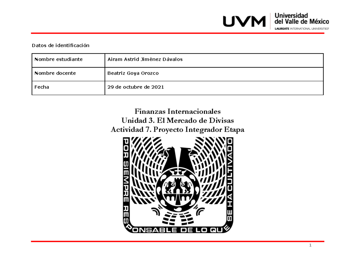 A#7 AAJD - Actividad 7 - Datos de identificación Nombre estudiante ...