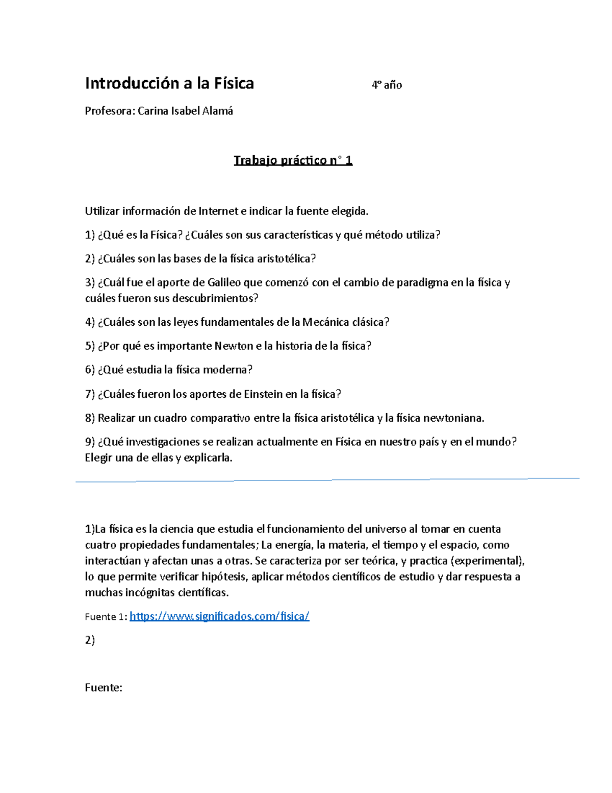 Introducción a la Física tp1 - Introducción a la Física 4° año ...