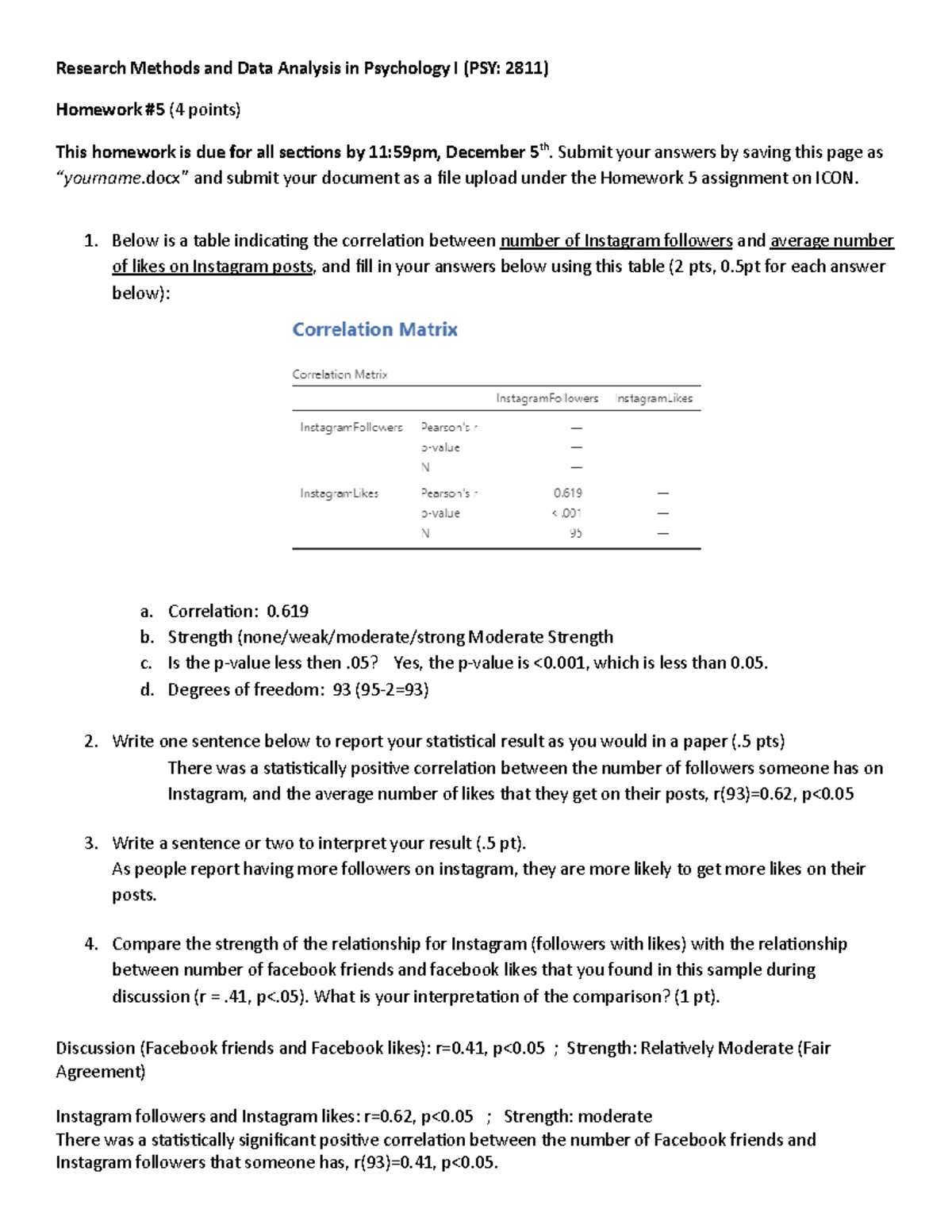 Homework #5 - Jamovi Assignment - Research Methods and Data Analysis in ...
