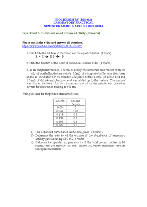 BMS533 guidlines - LABORATORY REPORT - GROUP : AS201 TEAM : Practical 2 ...