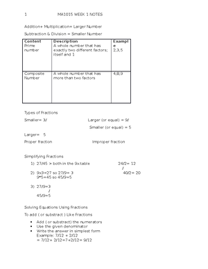 Assessment Week 1 Critical Thinking - Assessment Week 1 Critical ...