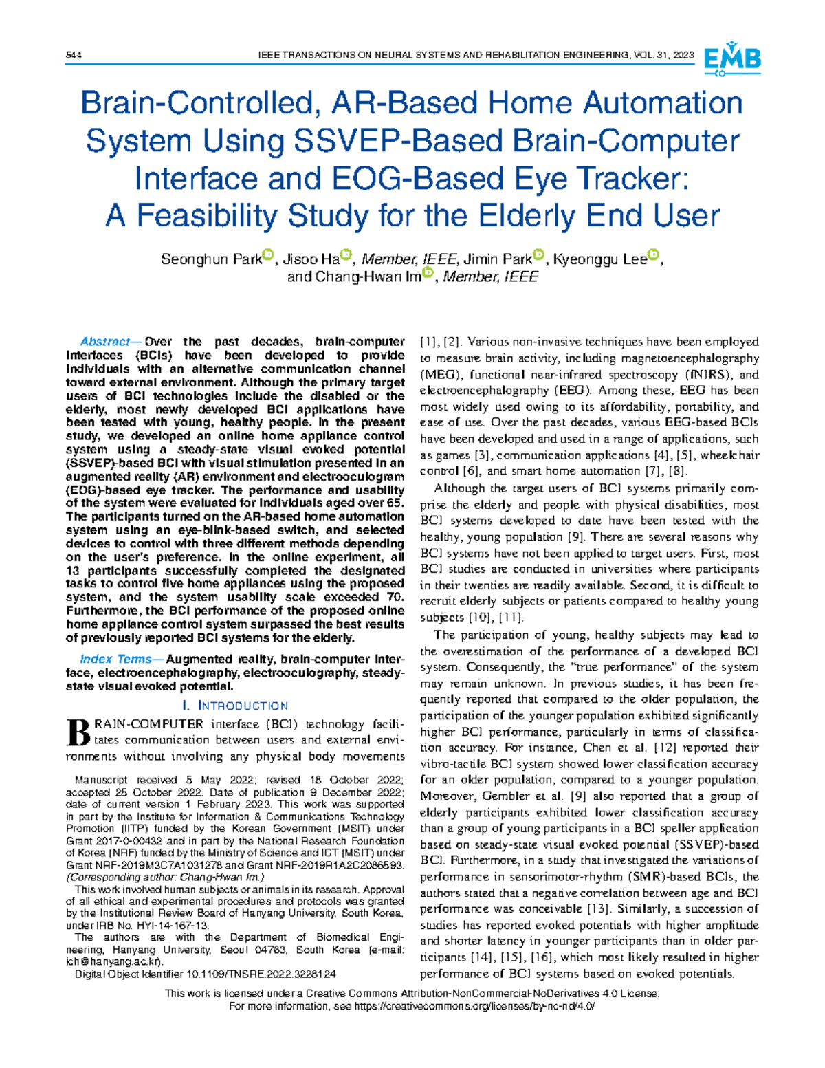 Brain-Controlled AR-Based Home Automation System Using Ssvep-Based Brain-Computer Interface and ...