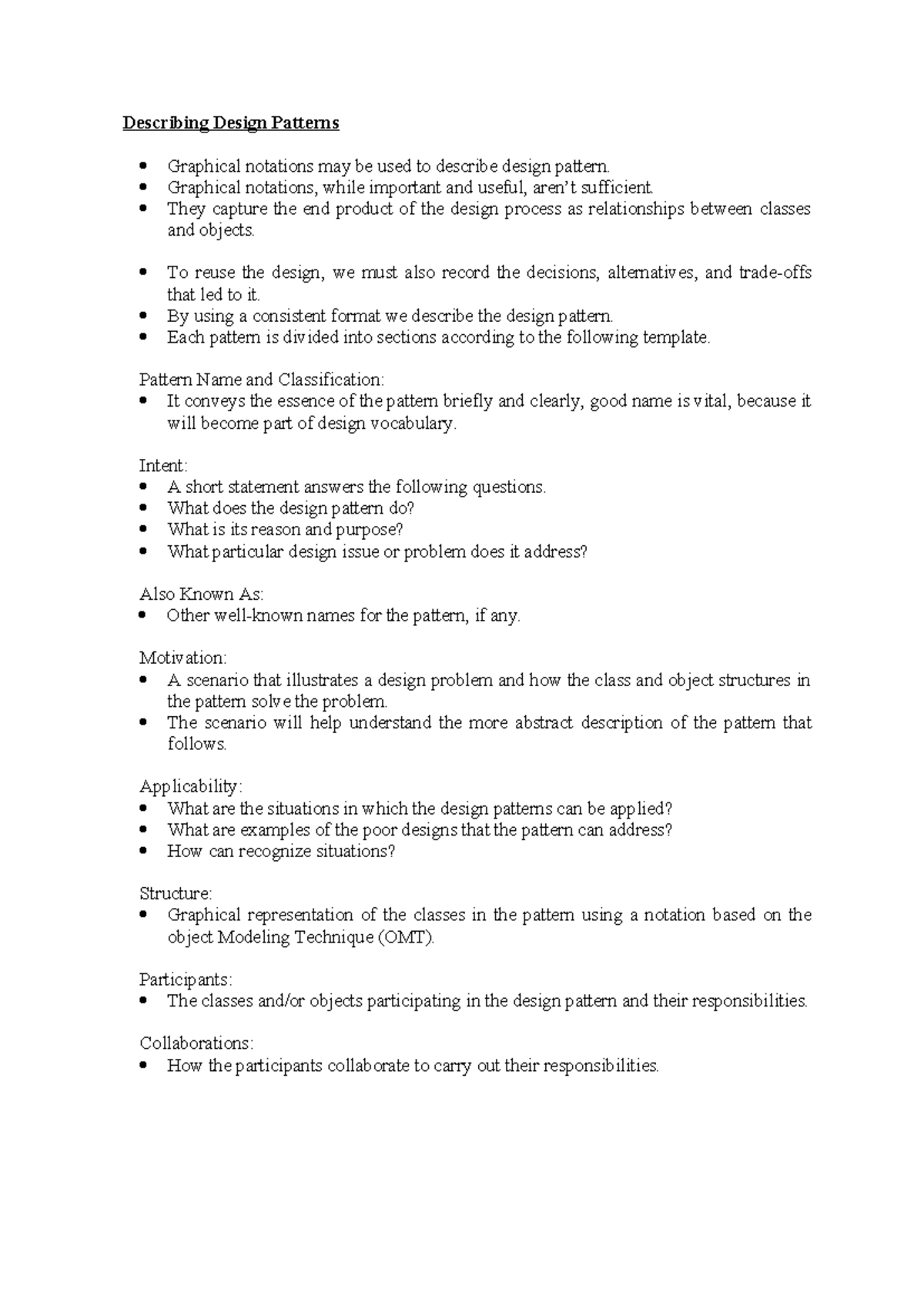 1.3 Describing deign patterns - Describing Design Patterns Graphical ...