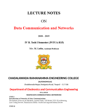 Introduction to Robotics Lecture Notes 1 - i TABLE OF CONTENTS CHAPTER ...