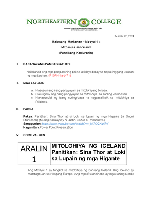 DLP-ENG-G10-Q1-MELC-1.-WEEK 1 - LESSON PLAN IN ENGLISH 10 School DOŇA BASILIA S. QUILON MEMORIAL ...