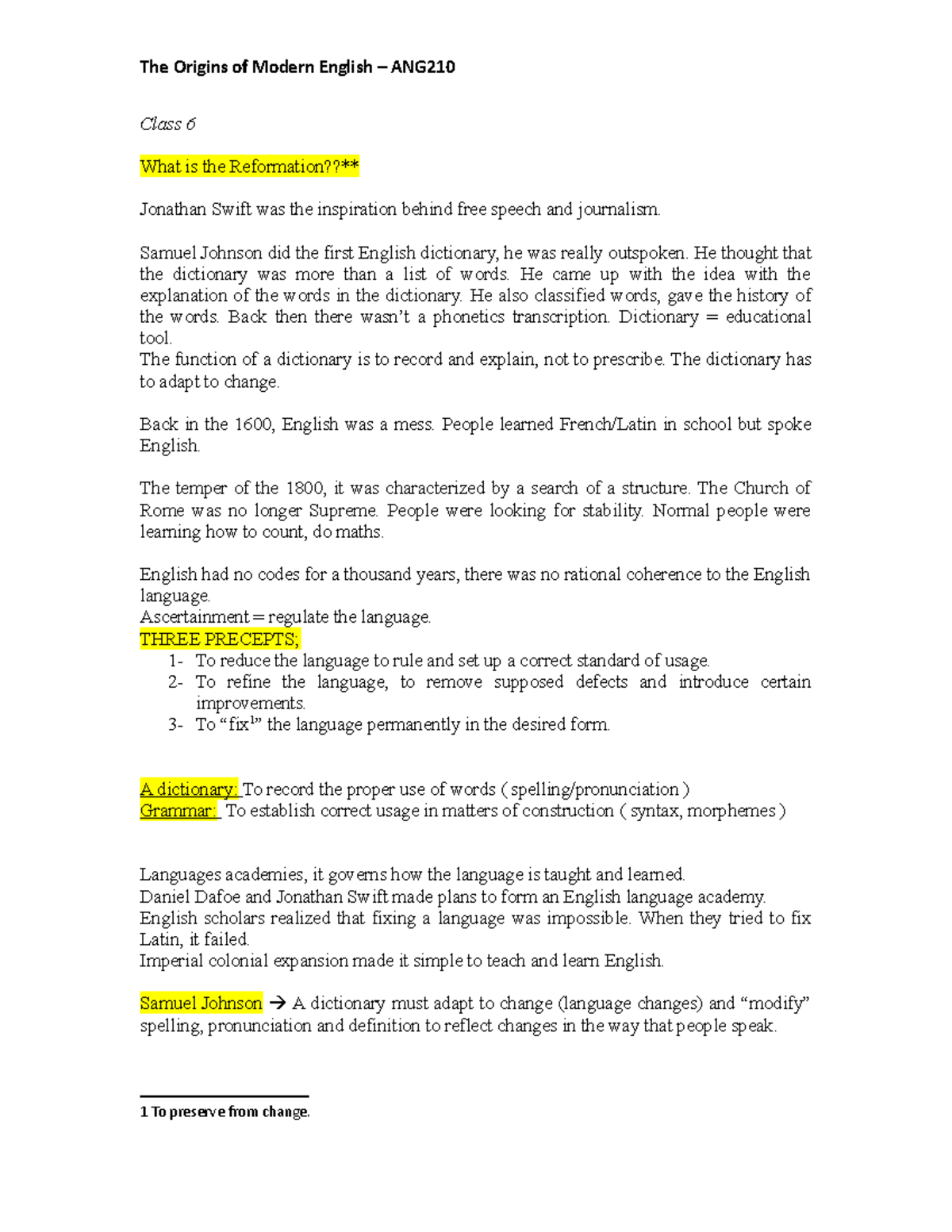 Class 6 - The Origins of Modern English – ANG210 - The Origins of ...