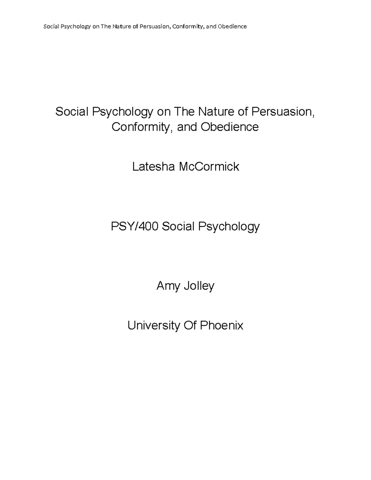 Social Psychology on The Nature of Persuasion - Social psychology ...