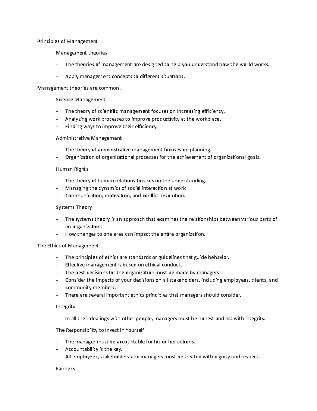 Principles of Management - Principles of Management Management theories ...